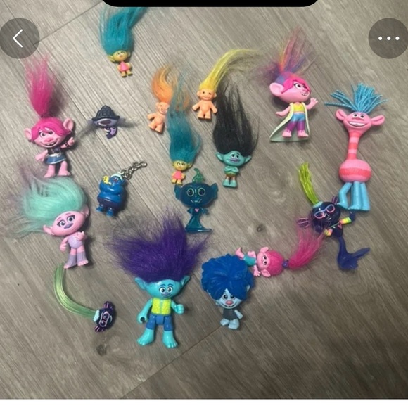 Trolls | Toys | Trolls Blue And Pink Action Figures Playset | Poshmark